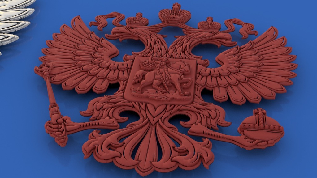 Russian Coat of Arms :: Heraldic Symbol :: Герб России - Free 3d model ...