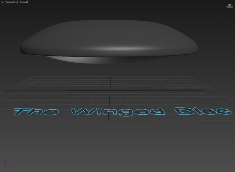 The Winged Disc 01 - Free 3d model on creazilla.com