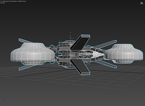 Inverted Gyrocopter Drone Frame - Free 3d model on creazilla.com
