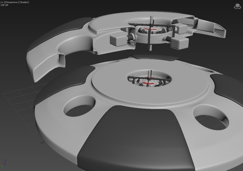 The Winged Disc 05 - Free 3d model on creazilla.com