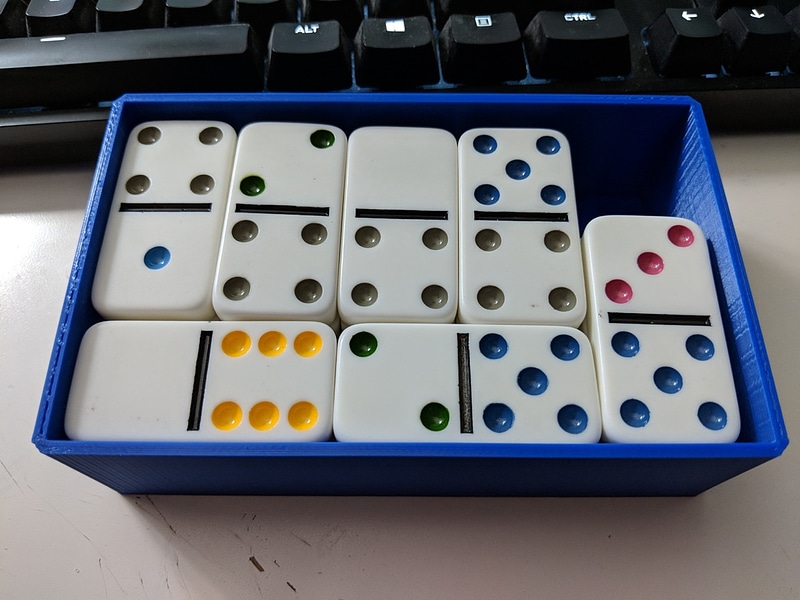Double-six Domino Storage Box v1 - Free 3d model on creazilla.com