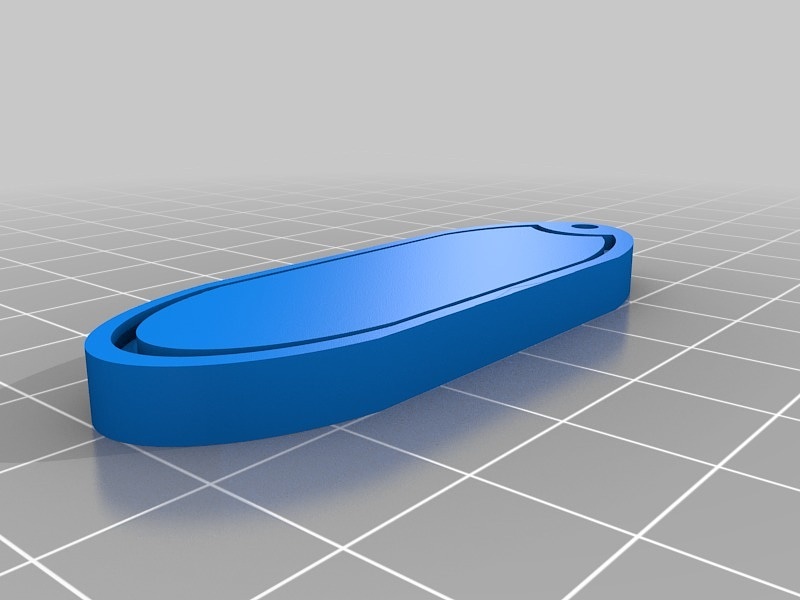 simple Keychain - Free 3d model on creazilla.com