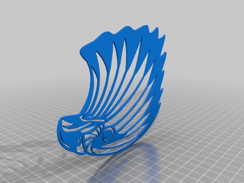 2D Eagle Head - Free 3d model on creazilla.com