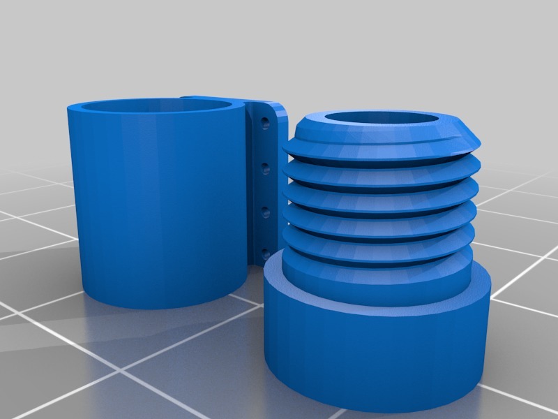 LED to fiber optic cable connector - Free 3d model on creazilla.com