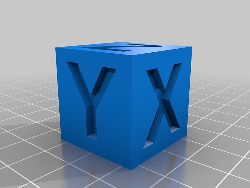 1 Inch Calibration cube - Free 3d model on creazilla.com