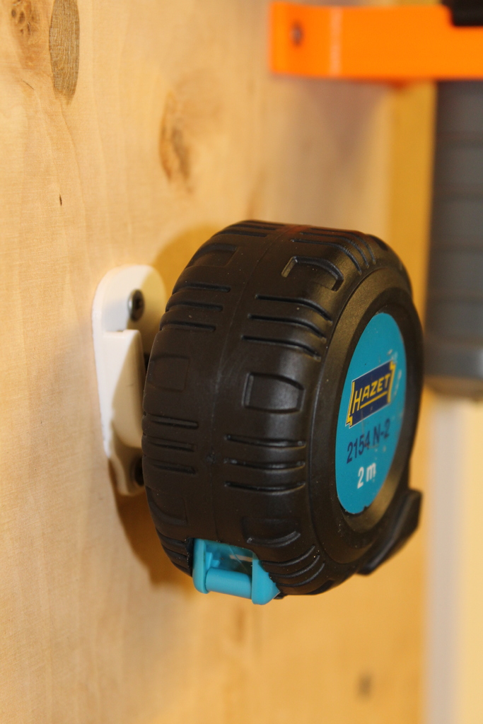 Hazet measuring tape compatible wall mount - Free 3d model on creazilla.com