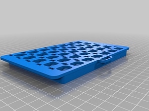 Fully Parametric SMD Parts Holder with Lid - Free 3d model on creazilla.com