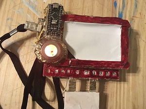 convention badge with arduino nano holder - Free 3d model on creazilla.com