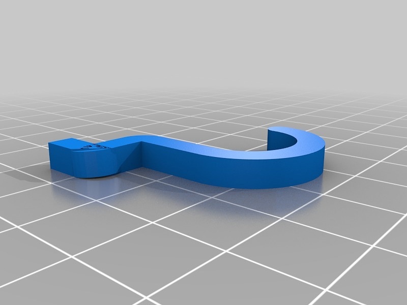 Simple Peg Board Hook - Free 3d model on creazilla.com