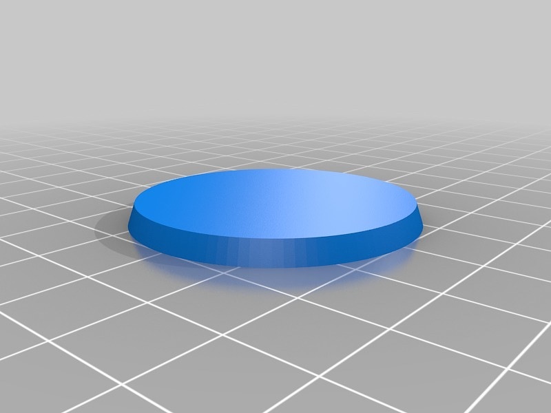 Circle 20 Miniature Base - Free 3d model on creazilla.com