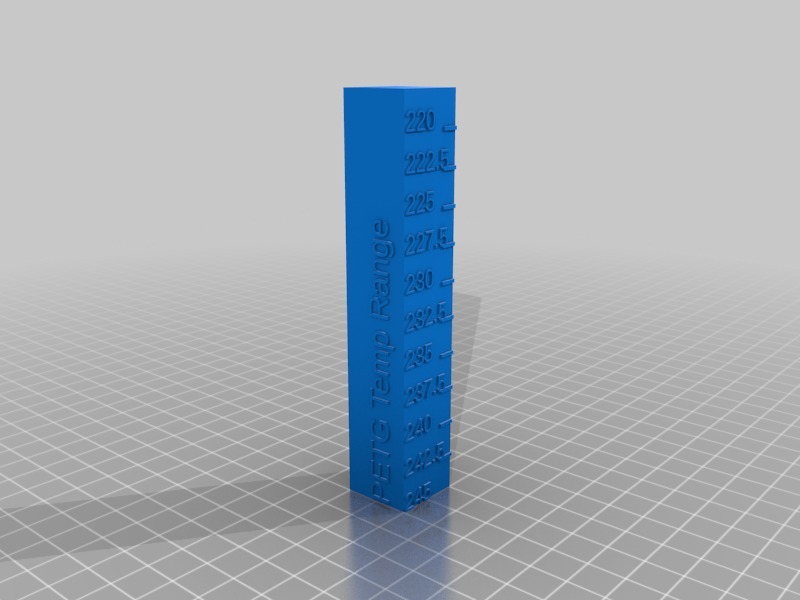 Temperature Tower - PETG Temp Range - Free 3d model on creazilla.com Temperature Tower - PETG Temp Range - Free 3d model on creazilla.com