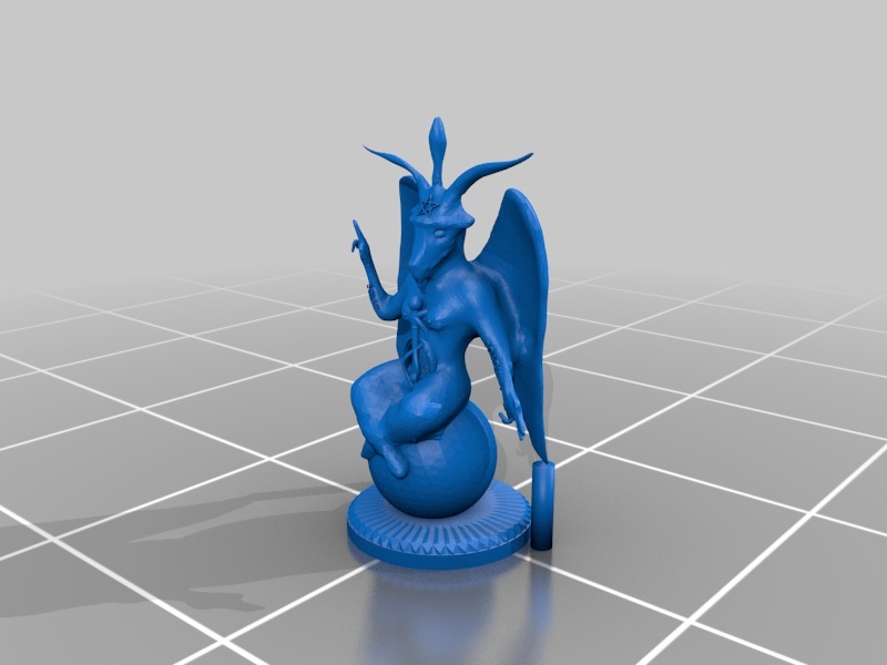 Baphomet Statue - Free 3d model on creazilla.com