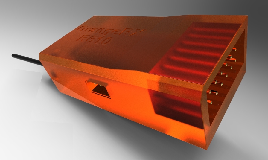 OrangeRX receiver R610 template - Free 3d model on creazilla.com