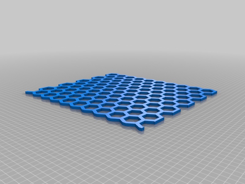 My Customized OpenSCAD Library: Parametric honeycomb generator - Free 3d model on creazilla.com