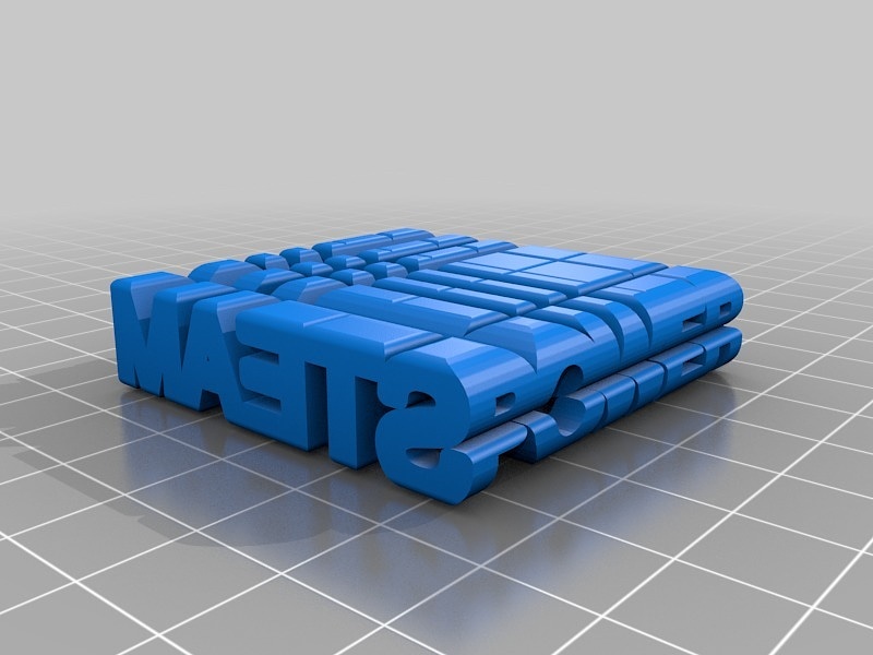 My Customized Two Word Sculpture - Free 3d model on creazilla.com