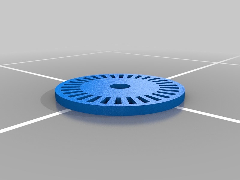 My Customized Parametric Encoder Wheel - Public Domain - Free 3d model ...
