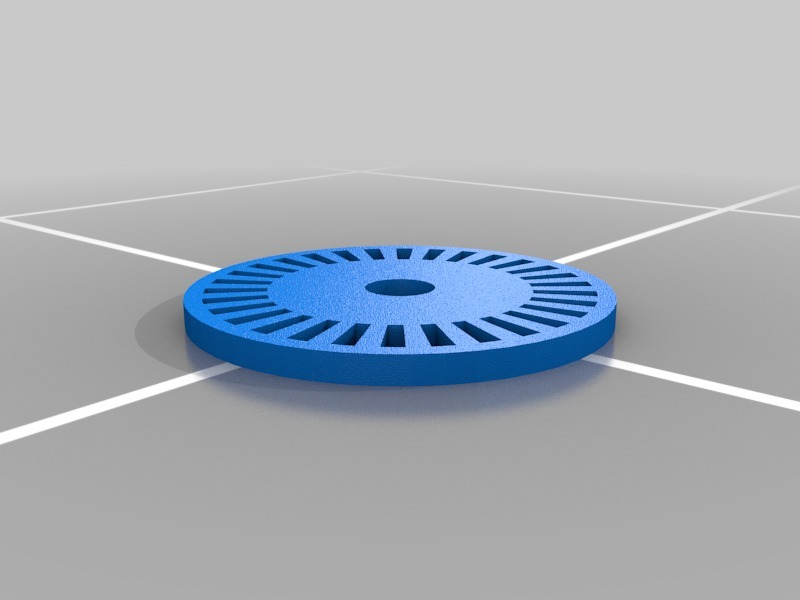 My Customized Parametric Encoder Wheel - Public Domain - Free 3d model ...