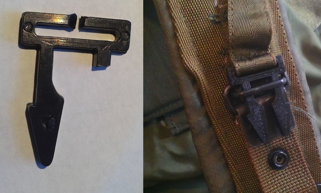 ALICE backpack strap clip replacement - Free 3d model on creazilla.com