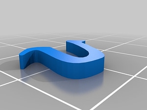 Cursive Letter for Montessori Moveable Alphabet - Free 3d model on ...