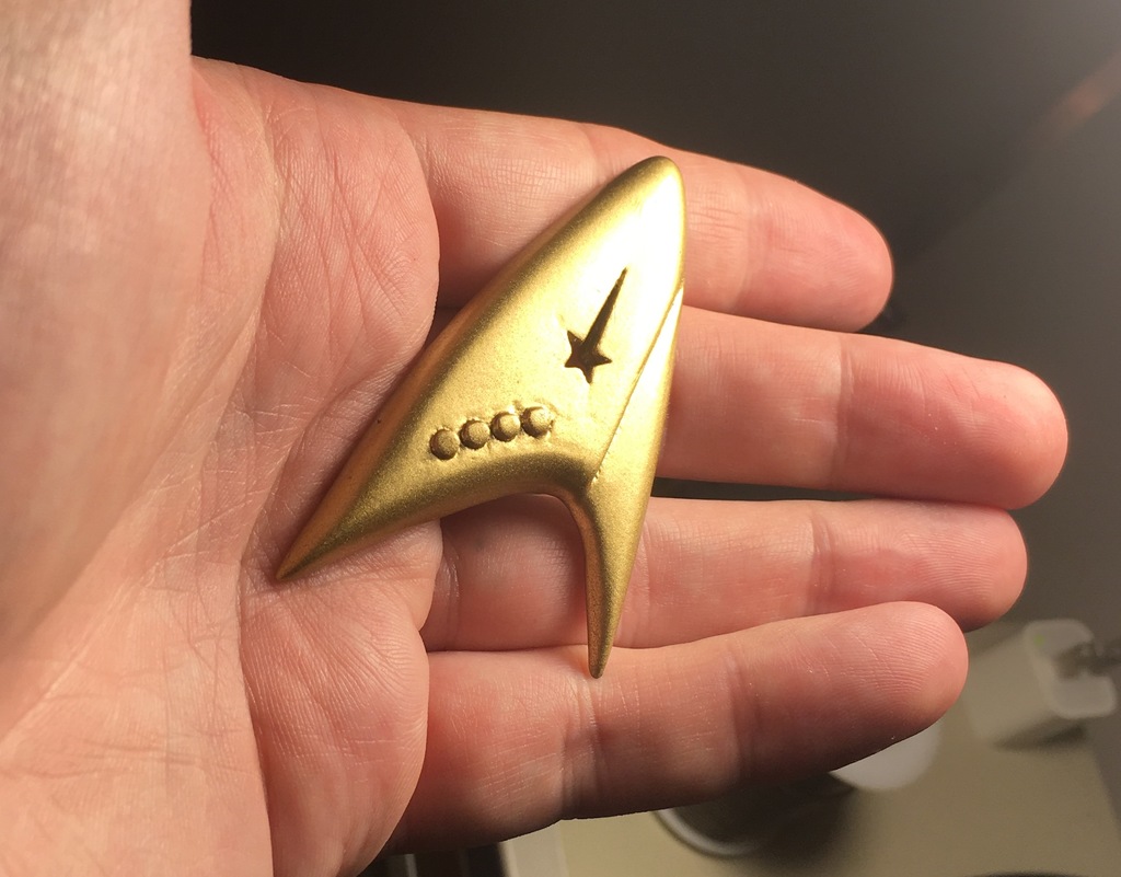 Star Trek Discovery: Captain's Insignia - Free 3d model on creazilla.com