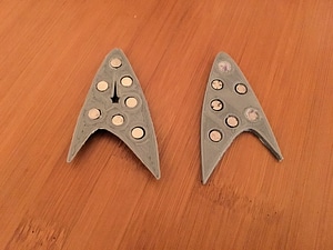 Star Trek Discovery: Captain's Insignia - Free 3d model on creazilla.com