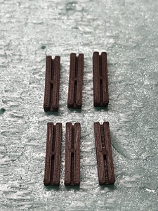 HO scale train track insulator 3d model