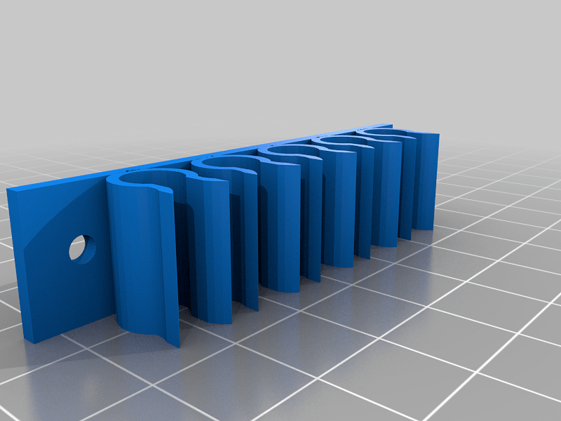 Cables Clip strip - Free 3d model on creazilla.com
