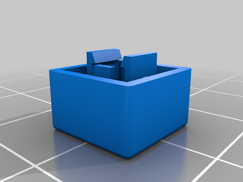 12x12x7.3 button cap - Free 3d model on creazilla.com