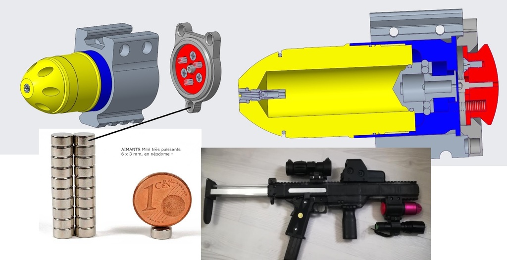 40mm grenade "emergency push button" - Free 3d model on creazilla.com