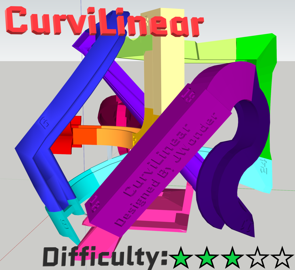 Custom Printable Perplexus - "CurviLinear" - Free 3d model on creazilla.com