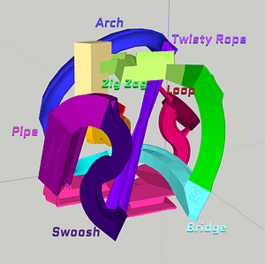 Custom Printable Perplexus - "CurviLinear" - Free 3d model on creazilla.com
