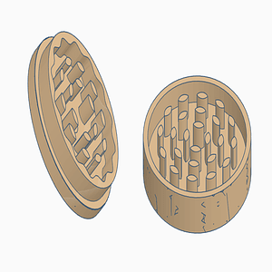 A simple grinder. - Free 3d model on creazilla.com
