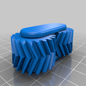 Helical gear fidget toy - Free 3d model on creazilla.com