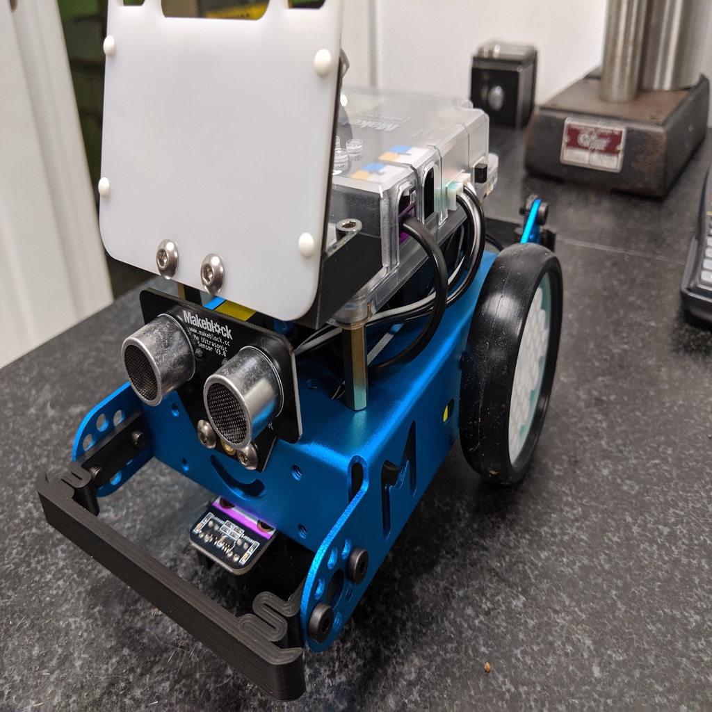 mBot Front LED Matrix Mount 20 Degree - Free 3d model on creazilla.com