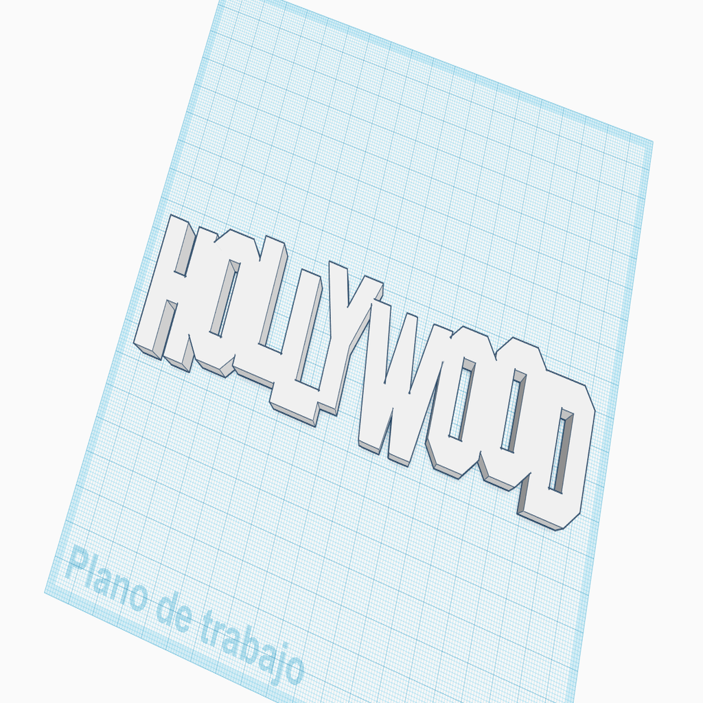 Hollywood Sign (Letters) - Free 3d model on creazilla.com