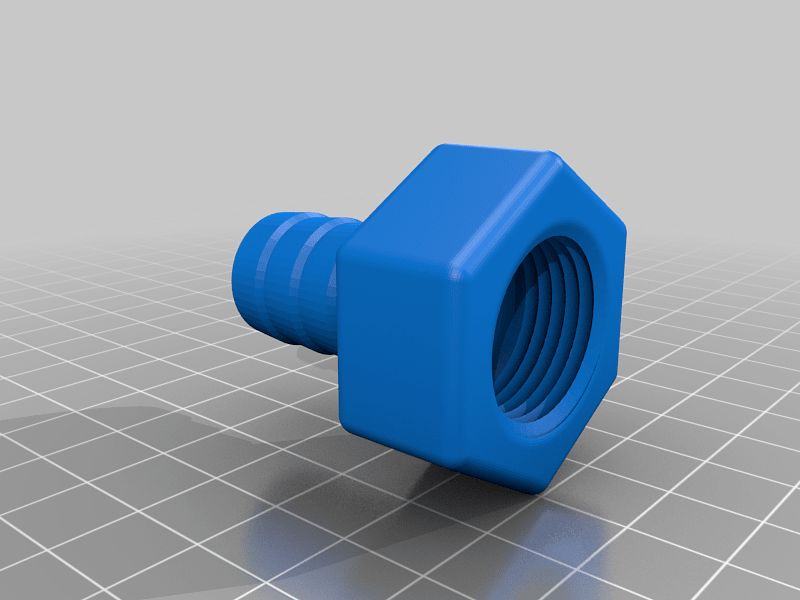 Adapters pipe to hose - Free 3d model on creazilla.com