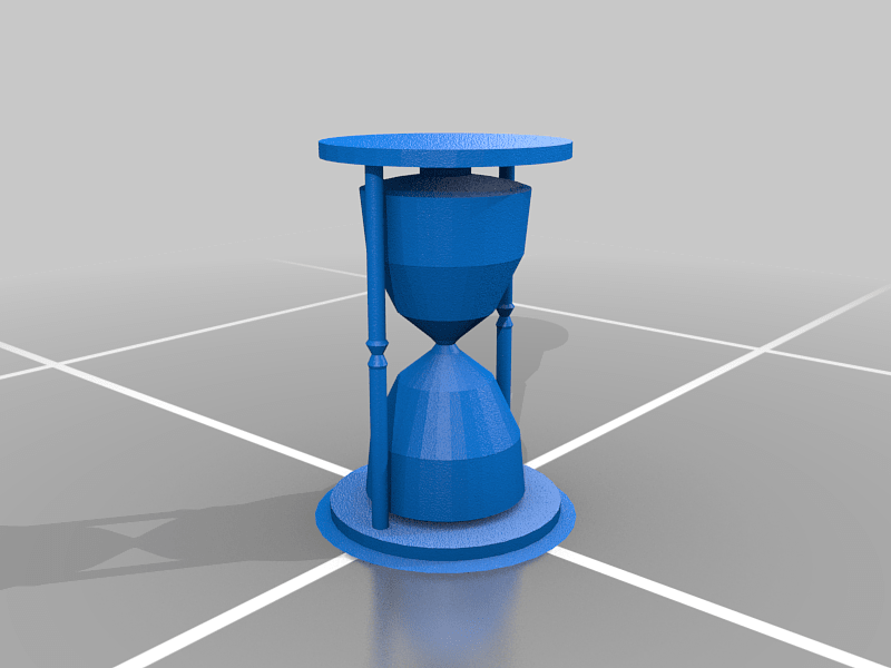 Hourglass prop (low poly) - Free 3d model on creazilla.com