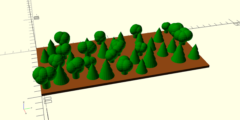 Customizable Forest - Free 3d model on creazilla.com