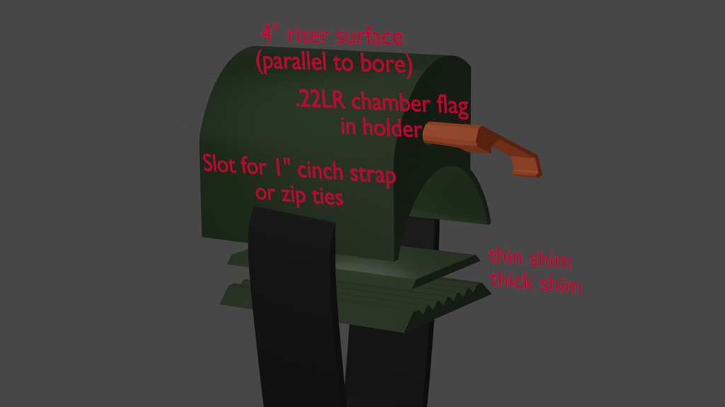 Rifle stock cheek riser - Free 3d model on creazilla.com