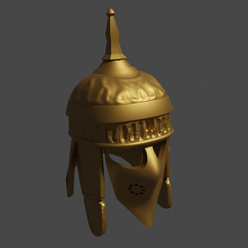 Medieval Turkish helmet scaled for 28mm tabletp (WIP) - Free 3d model ...