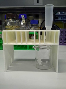 Chromatography Column Rack - Free 3d model on creazilla.com