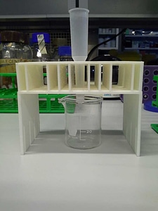 Chromatography Column Rack - Free 3d model on creazilla.com