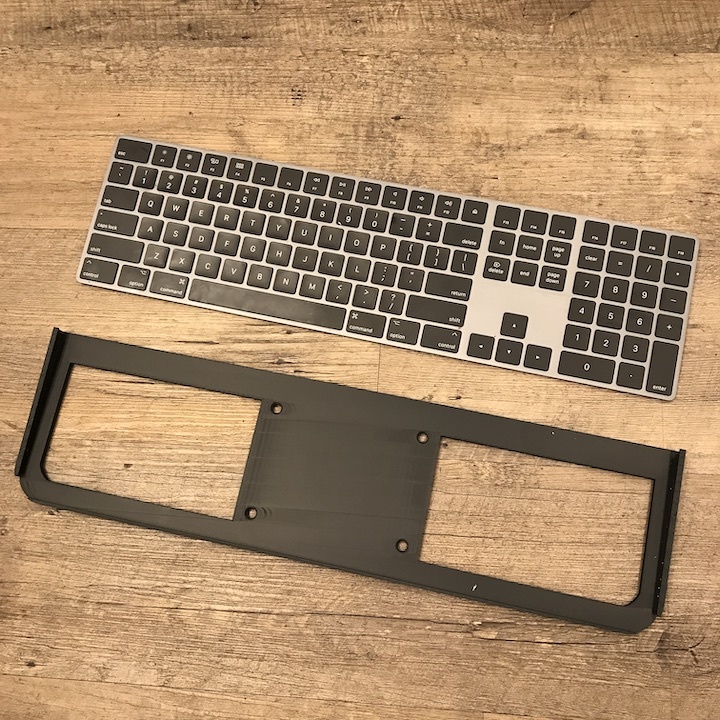 Apple Magic Keyboard mount with electronic module mount - Free 3d model ...