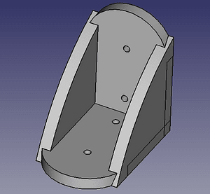 Parameterized Angle Bracket - Free 3d model on creazilla.com