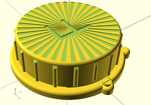 Nikon F Mount Lockable Rear Lens Cap - Free 3d model on creazilla.com