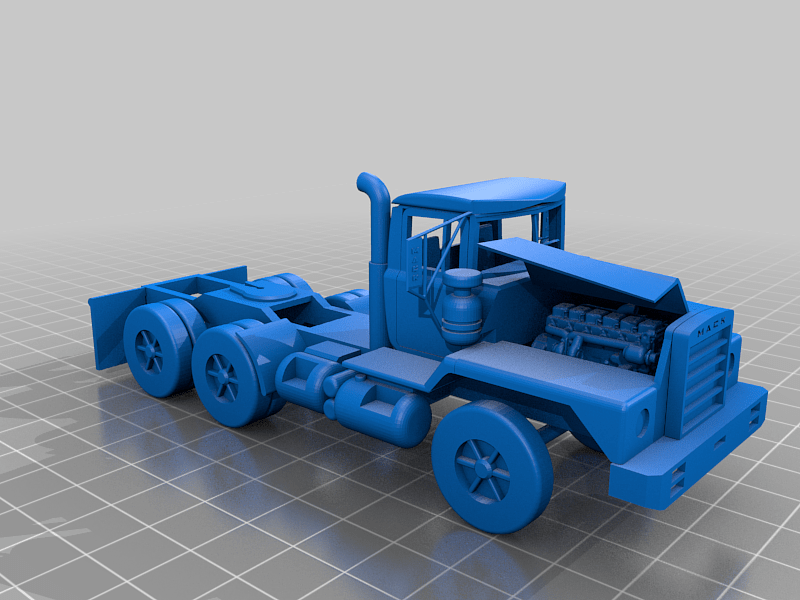 (Detailed) 1968 Mack DM-800 Desktop Model - Free 3d model on creazilla.com