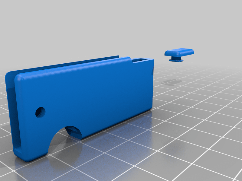 Yubikey holder with lock - Free 3d model on creazilla.com