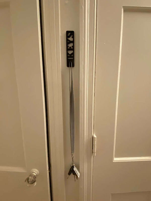 Slim Single Key Hook - Free 3d model on creazilla.com