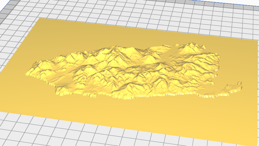 Gökçeada Miniature Topographic Map (Correct Proportion) - Free 3d model ...