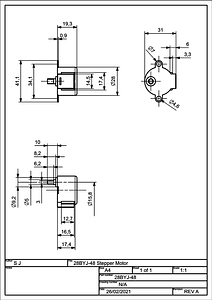 28BYJ-48 Stepper motor model - Free 3d model on creazilla.com